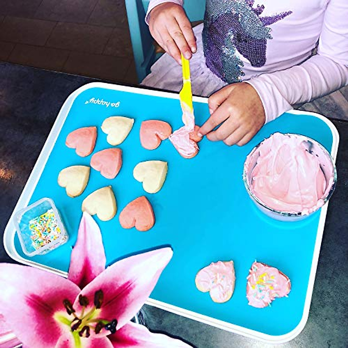 Go Happy Kids Travel Tray - Easily Attaches to Airplane & Train Tray Tables! Lightweight, Sturdy, Easy to Clean & Stow Travel Tray