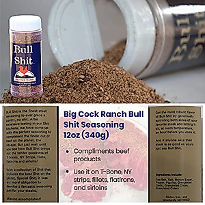 Big Cock Ranch Gourmet Seasoning Bundle All-Purpose Special 13oz, Bull for Steak, Good Sweet N' Salty 11oz and Chicken Gluten-Free and No MSG