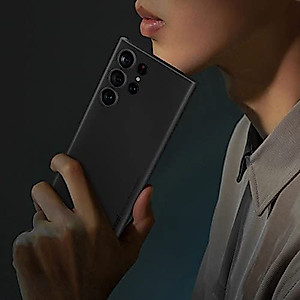 Memumi Ultra Slim Samsung Galaxy S23 Ultra Case, 0.3mm Matte Hard Back Cover, Minimalist Design - Matte Black