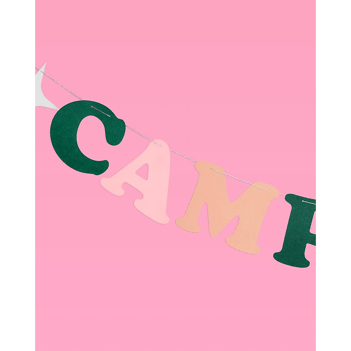 xo, Fetti Camp Bride Fringe Banner - Felt, 5 Ft. | Bachelorette Party Decoration, Camp Bride Bach, Bridesmaid Favor, Bride to Be Gift, Bridal Shower Supplies, Photobooth Backdrop