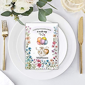 Pack of 20 Pre-Filled Bouquet Seed Mix Packet Girl Boy Baby Shower Party Favors Baby Announcements for Guests "A Little Wildflower" Is On The Way Thank You Celebration of Life Plant Seeds Year-Round
