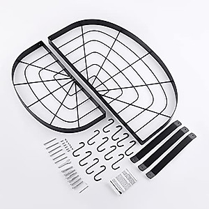 KES 27.5-Inch Pot Rack Wall Mounted, 2-Tier Hanging Pot Rack for Pots and Pans Storage, Classic Semi-Circle Design, Black, KUR502S70B-BK