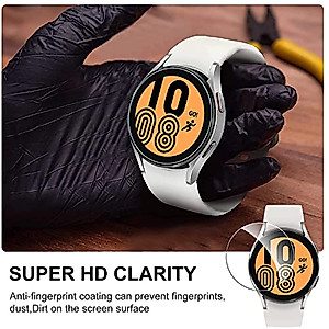 T Tersely (3 Pack Screen Protector for Samsung Galaxy Watch 7/6/5/4 (44MM), 9H Hardness Tempered Glass Film Guard for Samsung Galaxy Watch