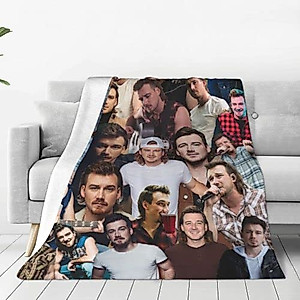 Ultra-Soft Blanket Singer Blanket Flannel Blanket Portable Throw Blanket for Living Room Couch Sofa Car 80"X60"