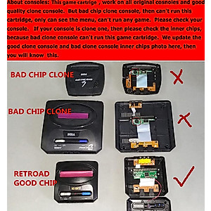 218in1 Game Cartridge 16 bit Game Card for Sega Mega Drive Genesis Console