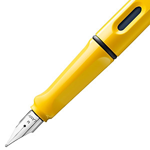 Lamy safari Fountain Pen - Elegant Design Cool Pens, Best Pens For Smooth Writing, Journaling, and Calligraphy - Yellow Broad Point Pen