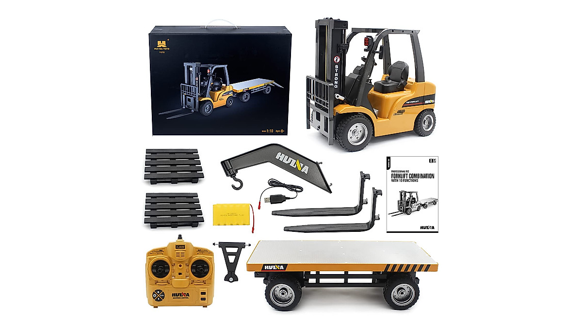 Mostop 1/10 Scale RC Forklift - 10 Channel Remote Control