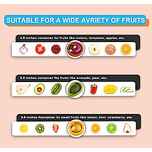 Ortarco 4Pcs Onion Storage Avocado Saver Holder, Lemons Garlic Tomato Peper Storage Containers Reusable