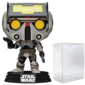 POP Star Wars: Bad Batch - Tech Funko Pop! Vinyl Figure (Bundled with Compatible Pop Box Protector Case), Bad Batch Tech, Multicolored, 3.75 inches