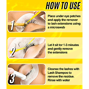 Cream Remover for Eyelash Extension Glue - Mango - Stacy Lash (0.52oz / 15g) / GBL Free/Fast Lash Adhesive Dissolution time - 60 sec/Mild Formula/Not Liquid/Professional Supplies