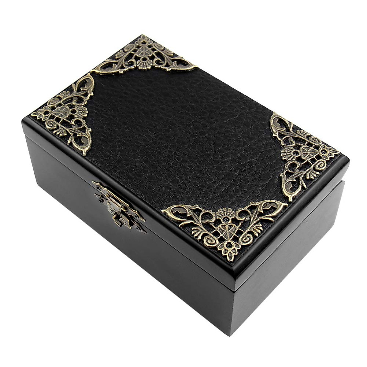 ROSIKING Wooden Music Box with Mirror Mechanism Carved Jewelry Musical Boxes Christmas Birthday Valentine's Day Gifts Plays Howl's Moving Castle-Merry...