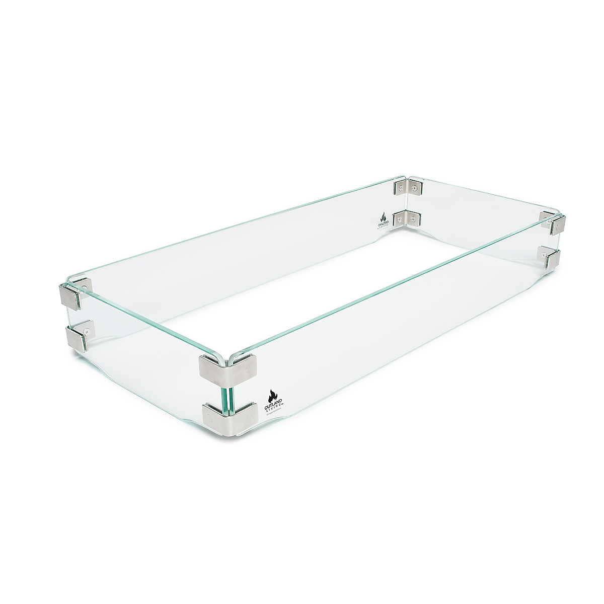 Outland Fire Table 3 Piece Rectangle Accessory Set - Tempered Glass Lid Insert, Tempered Glass Wind Guard Fence and Water Resistant Durable Cover for Series 401/403 Outdoor Propane Fire Pit Tables