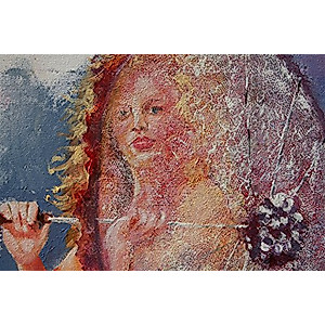 Lace Parasol, Female Figure Nude By Internationally Renown Painter Yary Dluhos.
