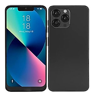 Heayzoki I13 Pro Max Unlocked Cell Phone, 6.3 Inch Smartphone for Android 8.0, Face Unlock 1GB 8GB 2900mAh Battery Front 2MP Rear 5MP(Black)