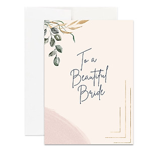 Christian Bridal Shower Card for Christian Bride 5x7Inch Card Christian Bridal Card (Single Card)