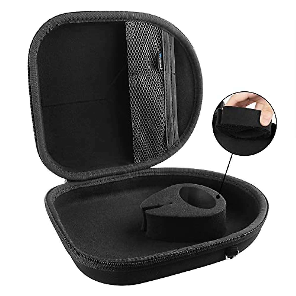 Geekria Shield Case Headphones Compatible with Anker Soundcore Space Q45, Life Q35, Life Q30, Life Q20 +, Replacement Protective Hard Shell Travel Carrying Bag with Cable Storage (Black)