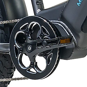 MAGICYCLE Fat Tire Electric Bike for Adults 750W Motor E Bike 52V 20Ah Step-Thru 20" Electric Mountain Bike for Beach Snow 80 Miles 7 Speeds