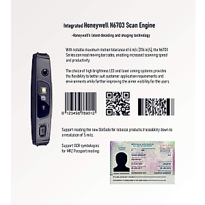 Android Enterprise Handheld Mobile Terminal with 5.7" Touch Screen| Honeywell Barcode Scan Engine | Bluetooth 5.0 | WiFi & 4G LTE | 1D 2D Barcode Data Capture for Logistics Warehouse Inventory