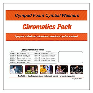 Cympad Chromatics Foam Cymbal Washer Set 40/15mm Blue