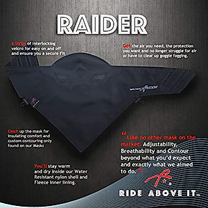 Half Face Mask for Cold Winter Weather. Use This Half Balaclava for Snowboarding, Ski, Motorcycle. (Many Colors) (Black)