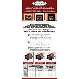 Pleasant Hearth Ashlynn Collection Fireplace Glass Door