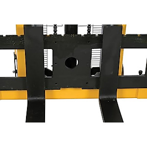 Vestil VHPS-2200-AA Man Stacker Adj Forks/Legs 2.2K, Yellow