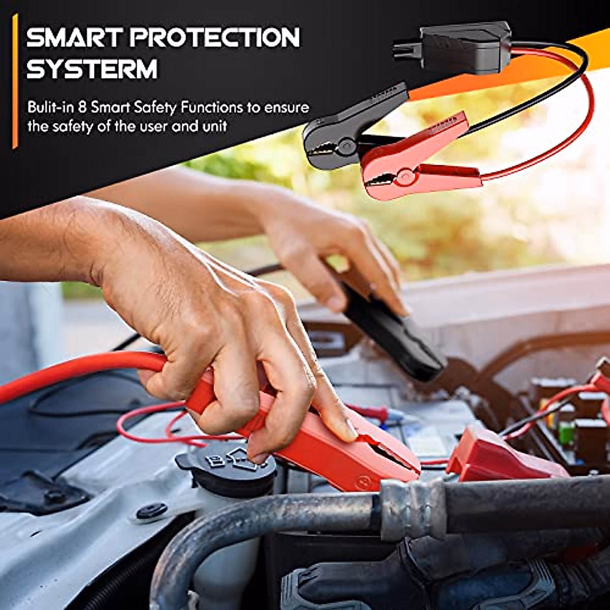 Jump Starter with Air Compressor,1000A Battery Jump Starter with 150PSI Digital Auto Tire Inflator,Up to 6.0L Gas & 3.0L Diesel Engines,12V Car Lithium Battery Jump Box Pack Power Charger