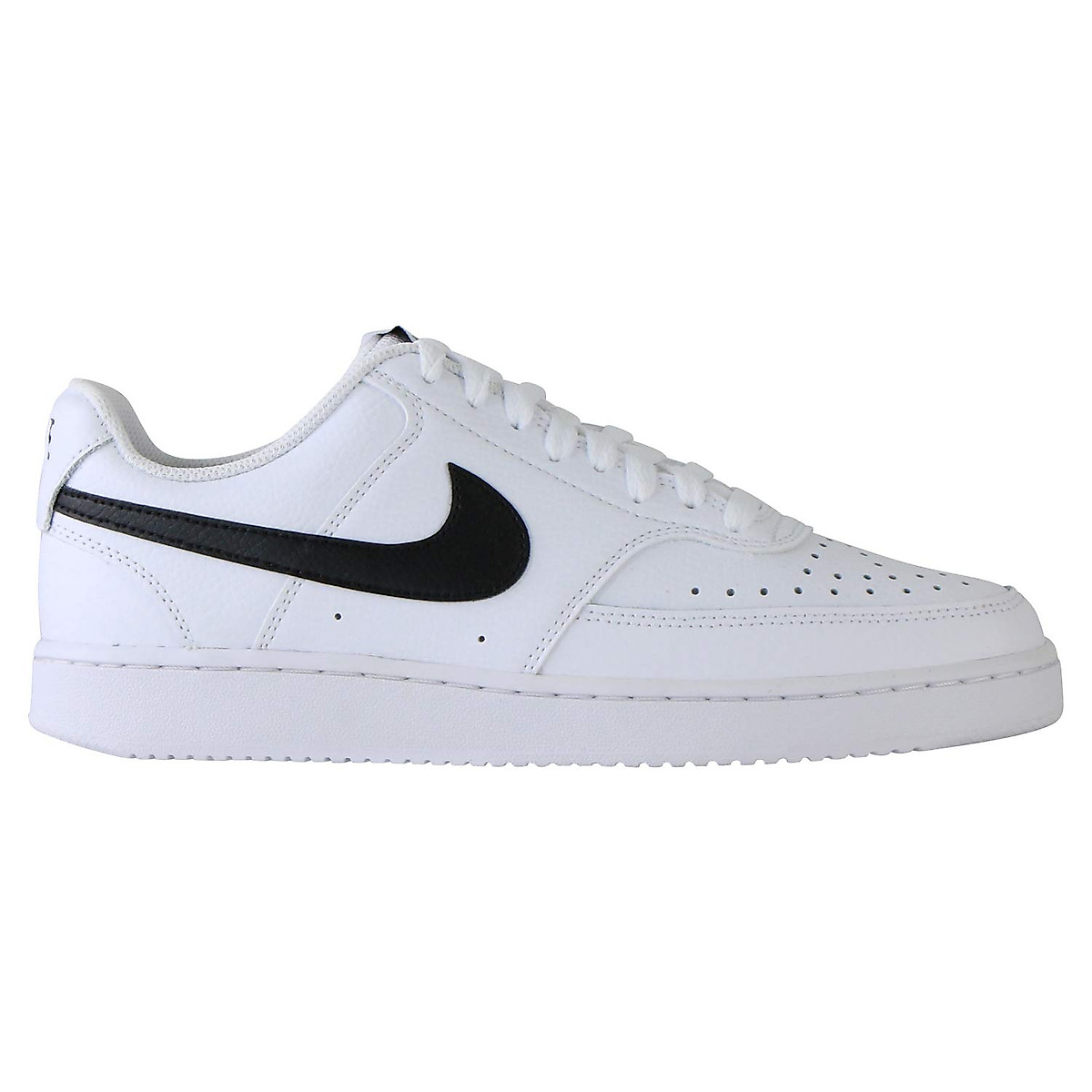 Nike Men's Court Vision Low Sneaker, White/Blackwhite, 8.5