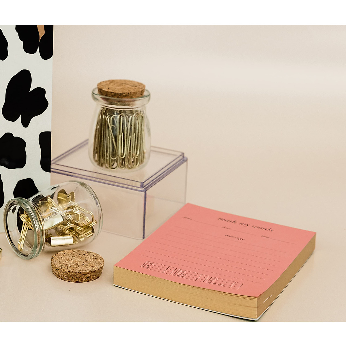 Kate Spade New York Memo Notepad, Small Scratch Pad for Notes, Cute Pink Writing Pad with 125 Sheets, Mark My Words