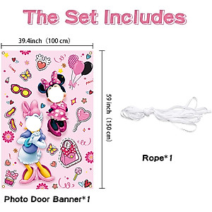 Cartoon Mouse Face in Hole Photo Banner Backdrop Mouse Theme Birthday Party Decorations Kids Baby Shower Birthday Party Funny Games Supplies Mouse Backdrop Photography Props