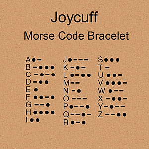 JoycuFF Men's Bracelet Gifts for Boyfriend I Love You Morse Code Bracelets for Women Men Mothers Day Unique Birthday Gifts Jewelry Cord Wrap Bracelet with Black Hematite Beads Gift for Women