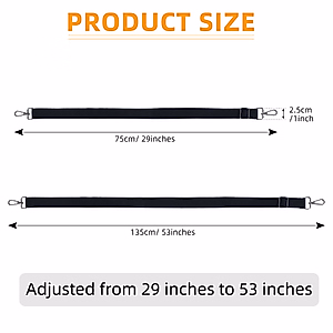 Tugaizi Horse Blanket Leg Straps Adjustable Elastic Leg Straps for Horse Blanket with Metal Double Swivel Snaps Stretchy Horse Leg Belly Replacement Straps for Winter, Black, 4 Pieces