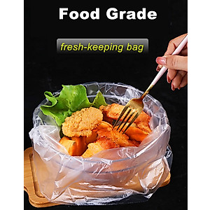 9.8 X 13.8 Inch Plastic Produce Bags Roll, 1000 Bags of 1 Big Roll for Fruits, Vegetable, Bread, Clear Kitchen Food Storage Bags (Medium)