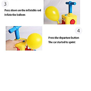 AristiPet - Space Version - Astronaut - Kids Balloon Power Car - Balloon Powered Car Rocket - Fun Inertia Toys Aerodynamics Inertial Power Car Set Educational Toys Science Experiment Toy Gifts