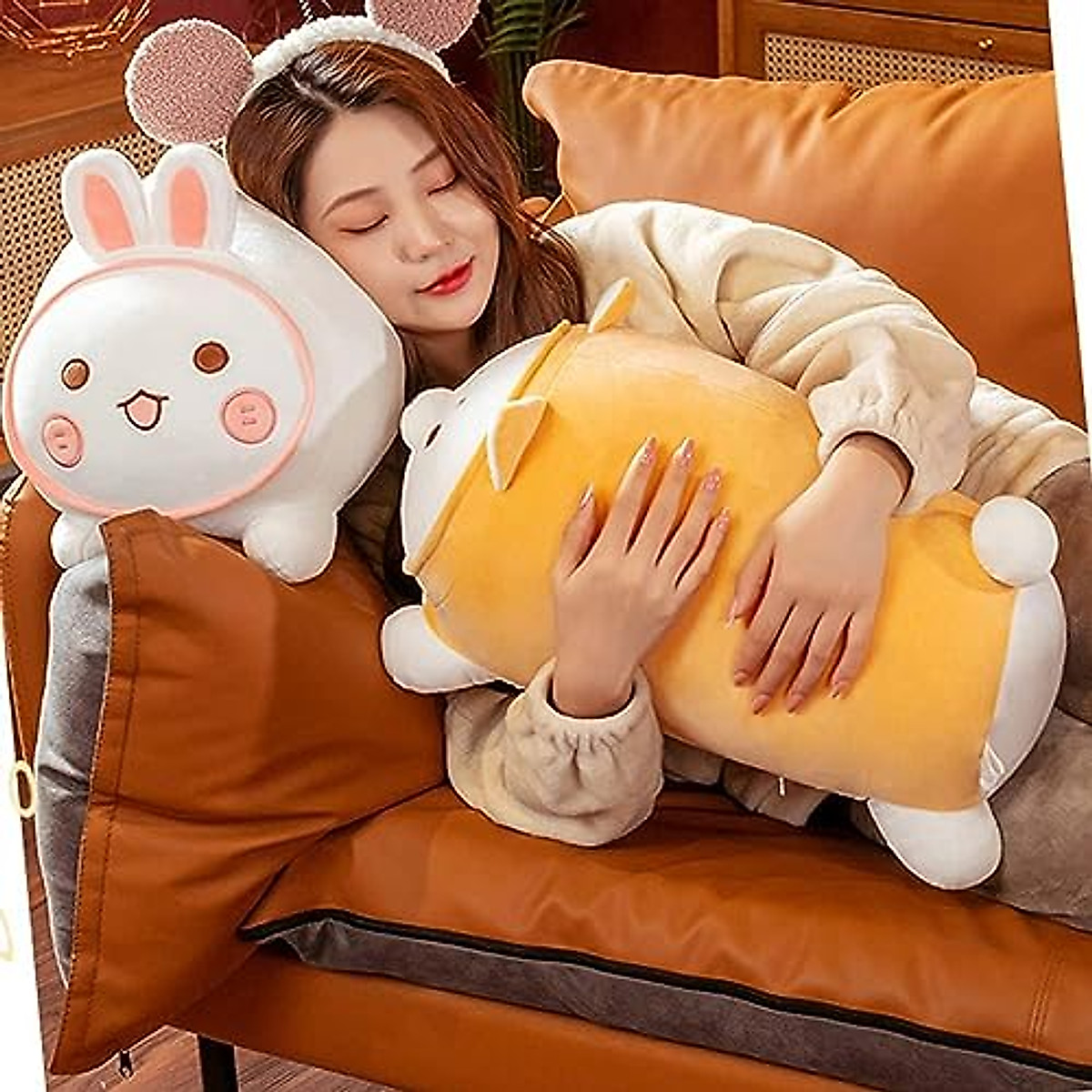 RoseAuroma 13.5" Shiba Inu Dog Plush Corgi Plush Doll Stuffed Animal Toy Kawaii Dog Soft Pillow