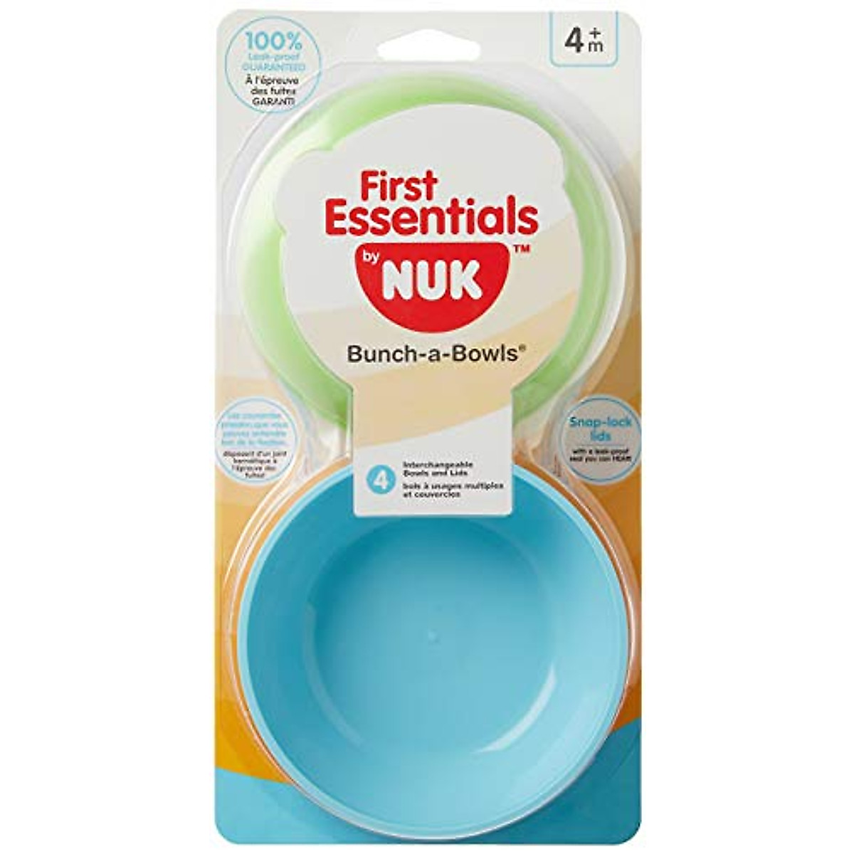 NUK First Essentials Bunch-a-Bowls, 4 Count