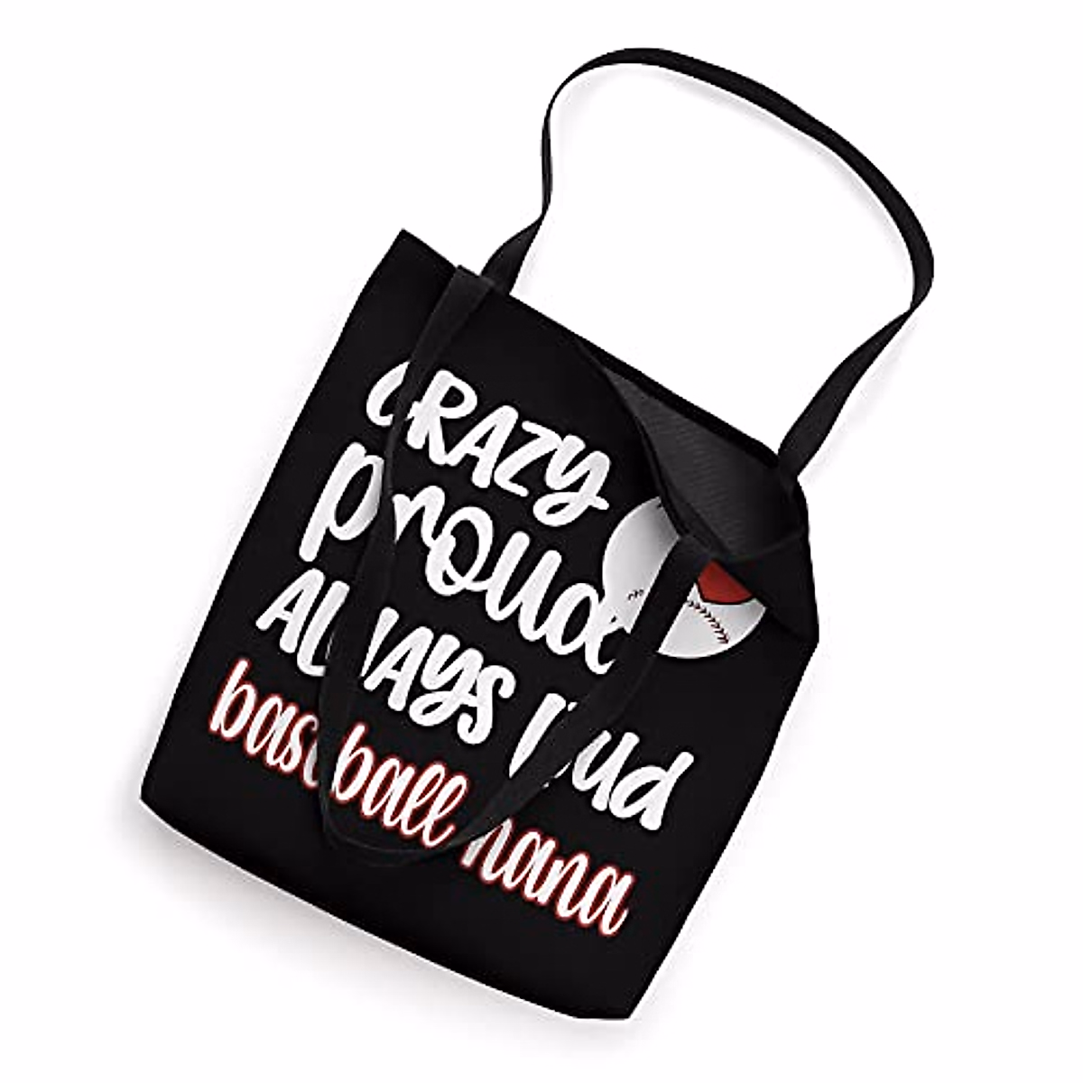 Crazy Proud Baseball Nana Baseball Fan Grandma Nana Tote Bag