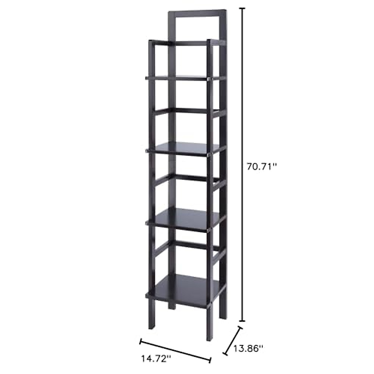 Winsome Wood Aiden Narrow Baker's Rack - Coffee