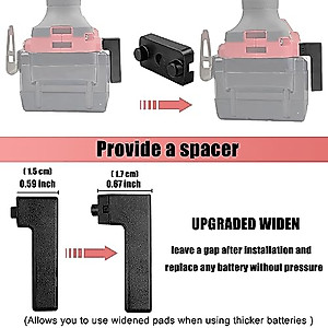 Upgraded Magnetic 1/4-Inch Hex Bits Holders Fit for Milwaukee 18V Impacts Drivers,DIY Magnet Drill Bit Tool Holster Pick Up Sleeve Organizer, Hex Screw Bit Storage on side of Power Drill,Right Side