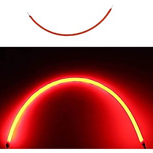 Zenarao Red 130mm Edison Bulb 3v Cob LED Filament Flexible Lamp Parts, Warm Light Edison Bulb Light Accessories, Flexible Filament, LED Bulbs Accessories