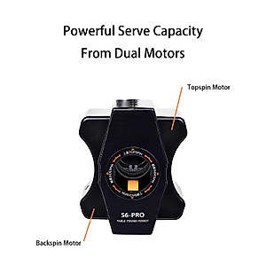 WAYMARK Table Tennis Robot Ping Pong Ball Machine S6-PRO Automatic Ping Pong Robot Trainer Table Tennis Robot Machine with Net and 100 Balls