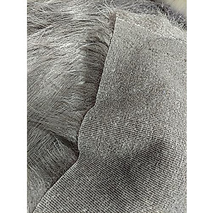 Solid Arctic Fox Fur Fabric Sold by The Yard DIY Coats Costumes Scarfs Rugs Accessories Fashion (White)