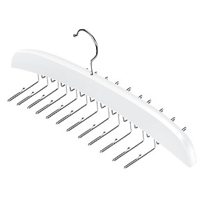 Tank Top Hanger with Premium Wood, 24 Large Capacity, Space Saving,360 Degree Rotating, Foldable Metal Hooks, Tank Tops