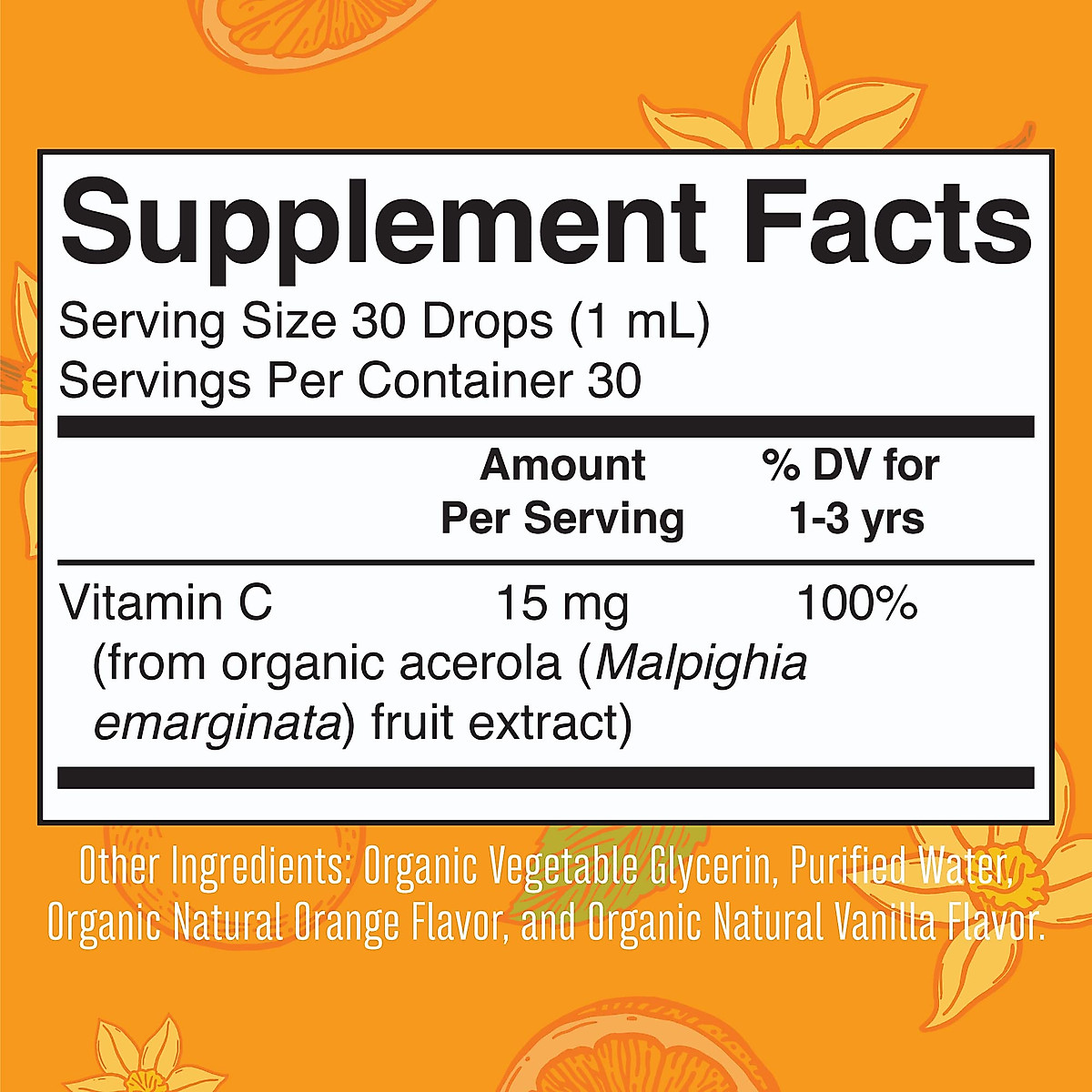 MaryRuth Organics Toddler Vitamin C Drops | USDA Organic Vitamin C Liquid Drops for Toddler | Ages 1-3 Years | Vitamin for Immune Support & Overall Health | Vegan | Non-GMO | Gluten Free | 30 Servings