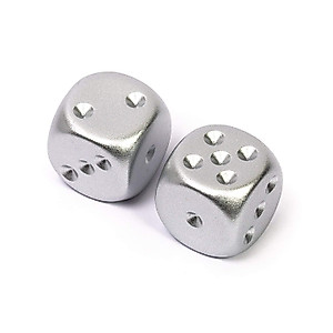 DND Dice Set-Chessex D&D Dice-16mm Copper Metal Plated Polyhedral Dice Set-Dungeons and Dragons Dice Includes 2 Dice – D6,CHX29012