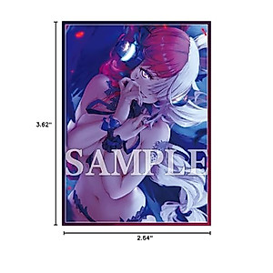 60PCS Art Anime Card Sleeves PKM Card Shield Board Game Trading Cards Top Loader Deck Protector for TCG/MTG/PKM/TCG Standard Size Cards 67x92mm (Uta)