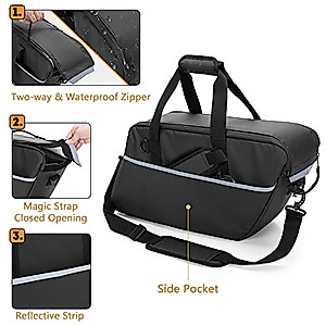 HODRANT Waterproof Motorcycle Saddlebag Cooler Bag, Insulated Side Bag Cooler Inserted for Motorcycle Travel, Compatible with Harley Davidson 1993-2022 Touring Hard Saddlebag, 1 Bag Only