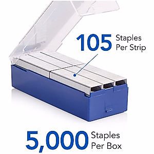 Staples 4 Pack - 20,000 Premium Staples S.F.3 - Heavy Duty Chisel Point Premium Staples 1/4 Inch Staple - Staples for Stapler Jam Free Office Staples for Standard Stapler