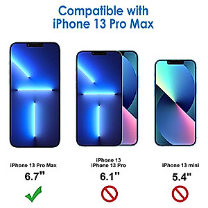 JETech Privacy Screen Protector for iPhone 13 Pro Max 6.7-Inch, Anti Spy Tempered Glass Film, 2-Pack