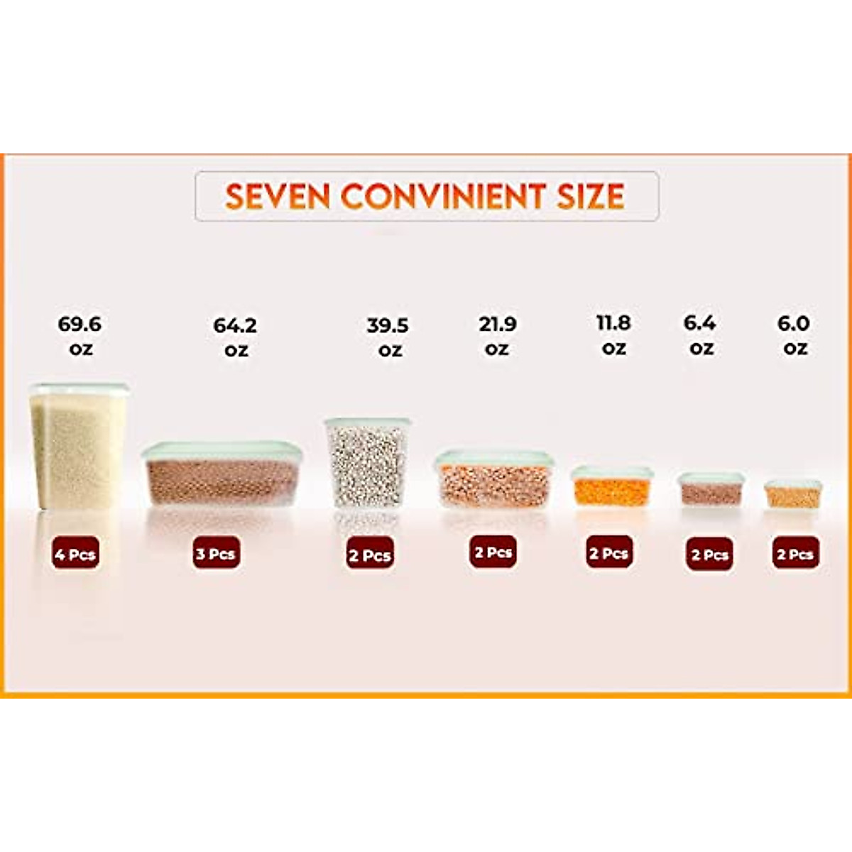 THE ROH Food Storage Containers with Lids Airtight for Kitchen Organization and Storage (34Pcs) Freezer & Microwave Safe, BPA Free Leak-proof for Lunch Box Containers-Snacks, Sandwich & Bento box